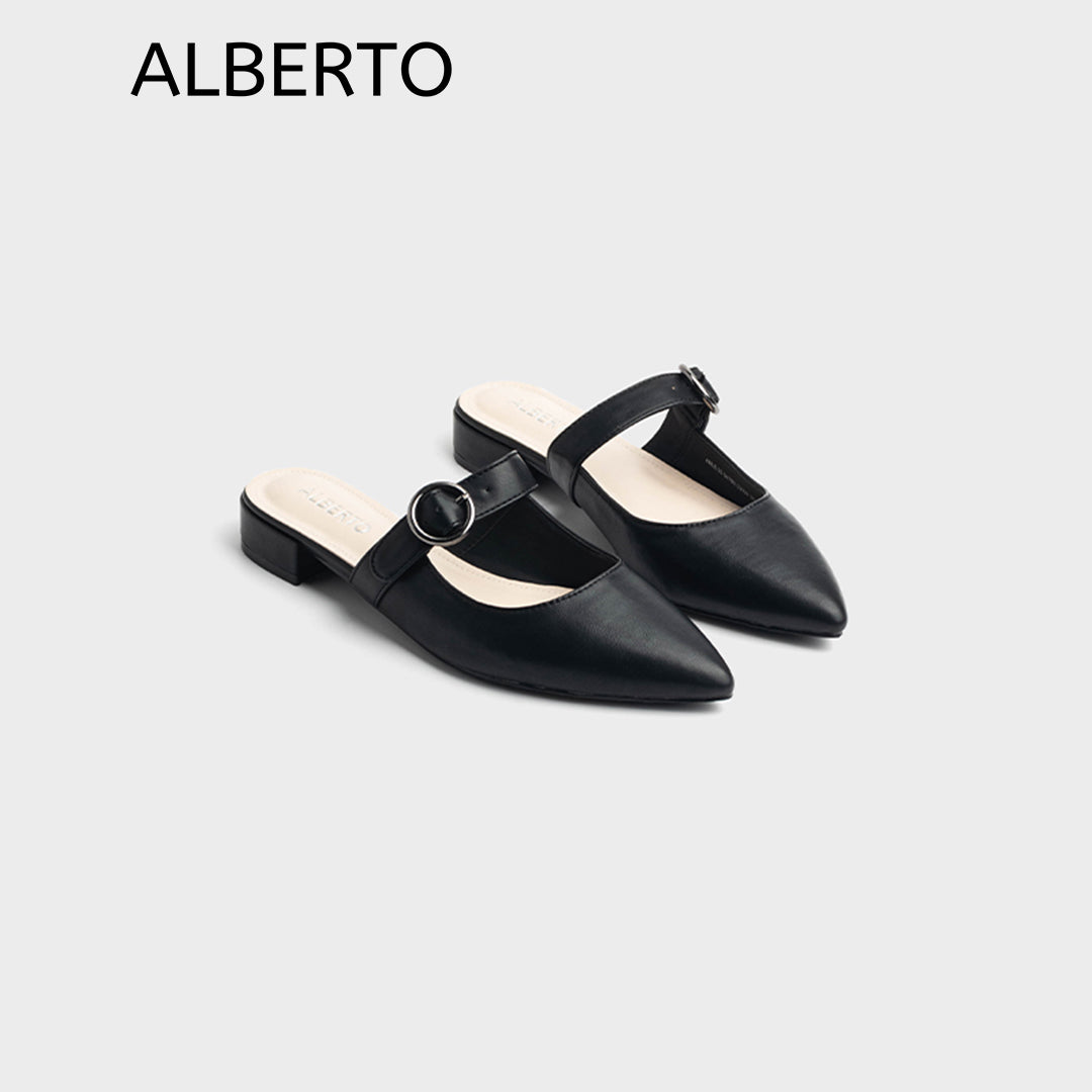 Women's Freesia Low-Heeled Mules – ALBERTO